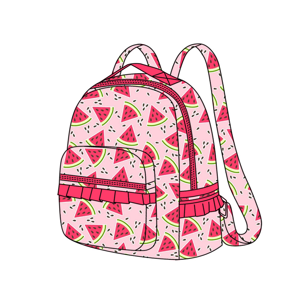 Watermelon ruffle girls backpack – Western Kids Clothes