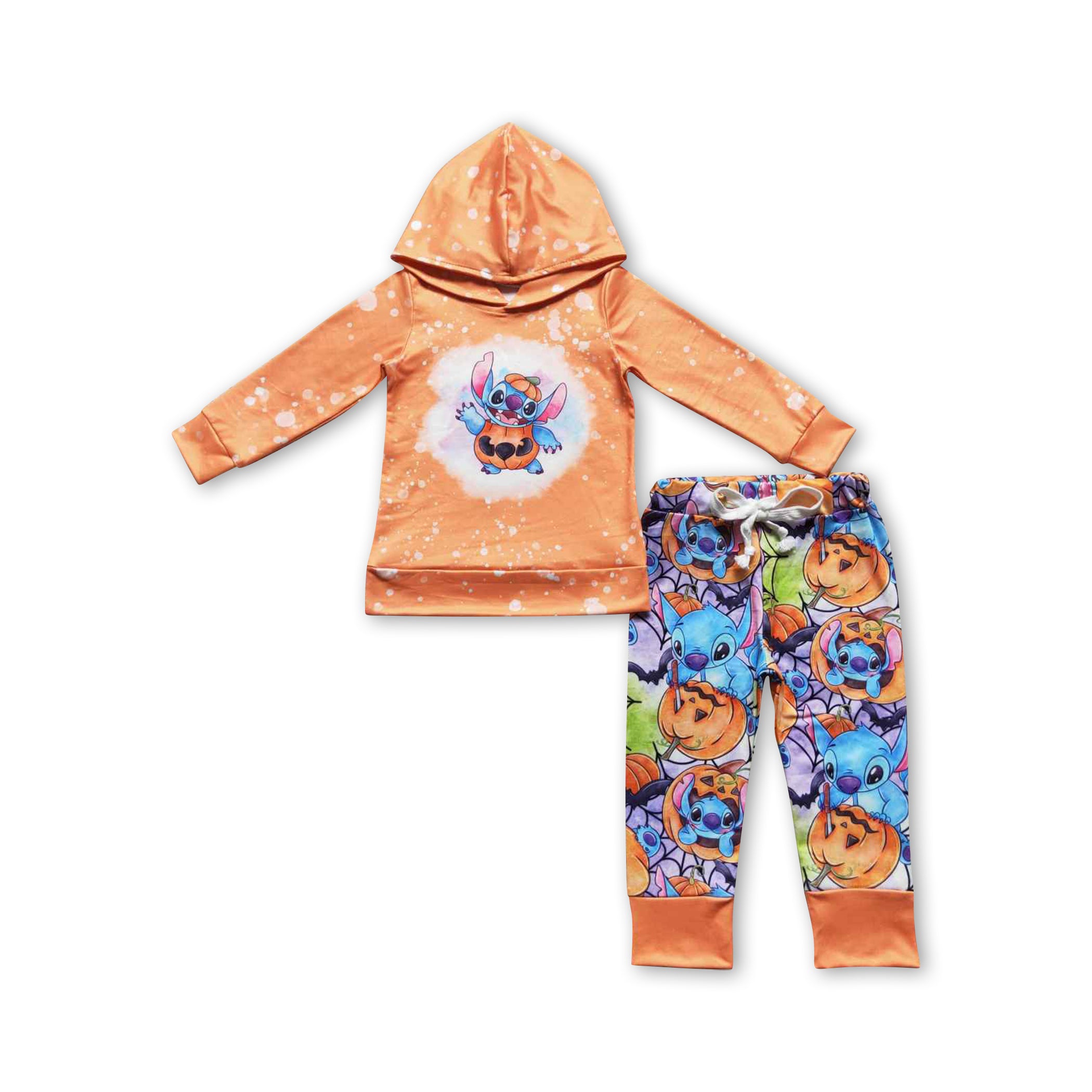 Orange koala pumpkin hoodie kids boy Halloween clothes – Western Kids ...