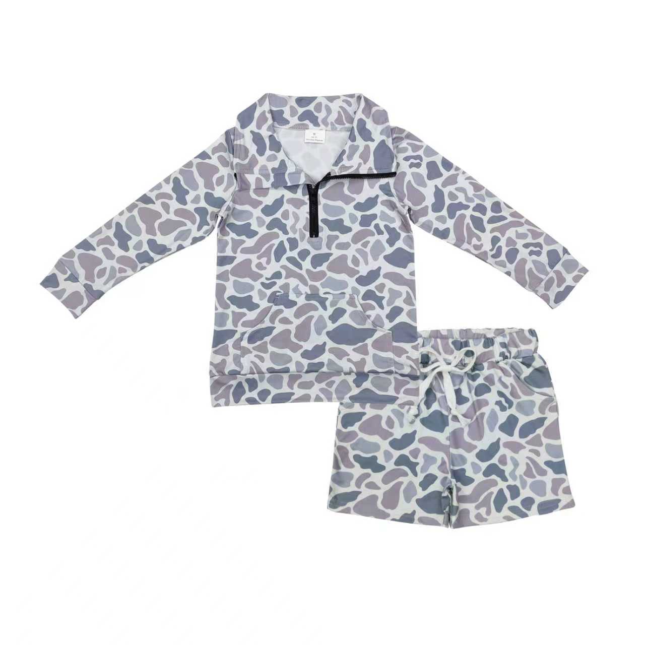 CAMO Zipper pullover kids boys set – Western Kids Clothes