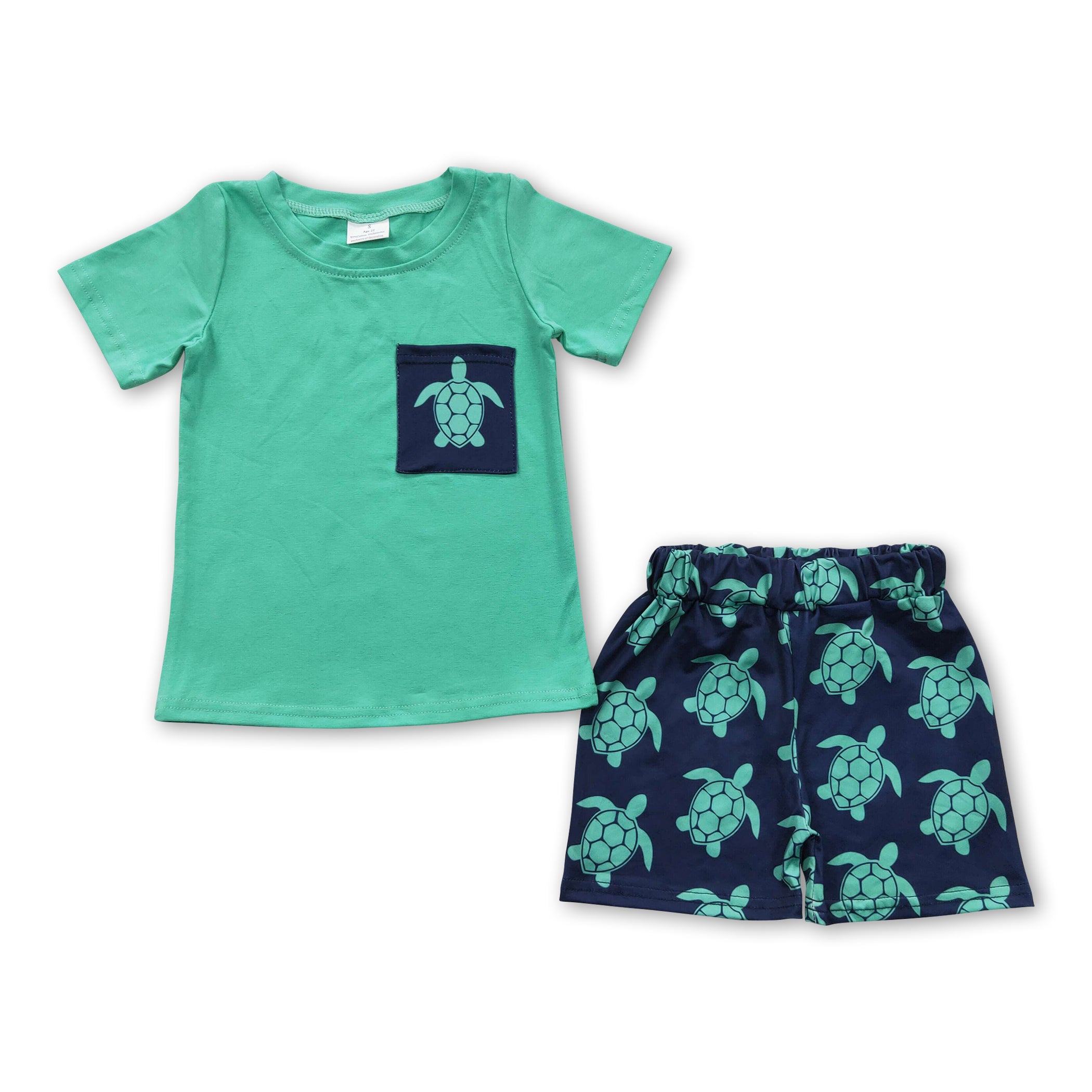 Boy Tortoise Pocket Outfit – Western Kids Clothes