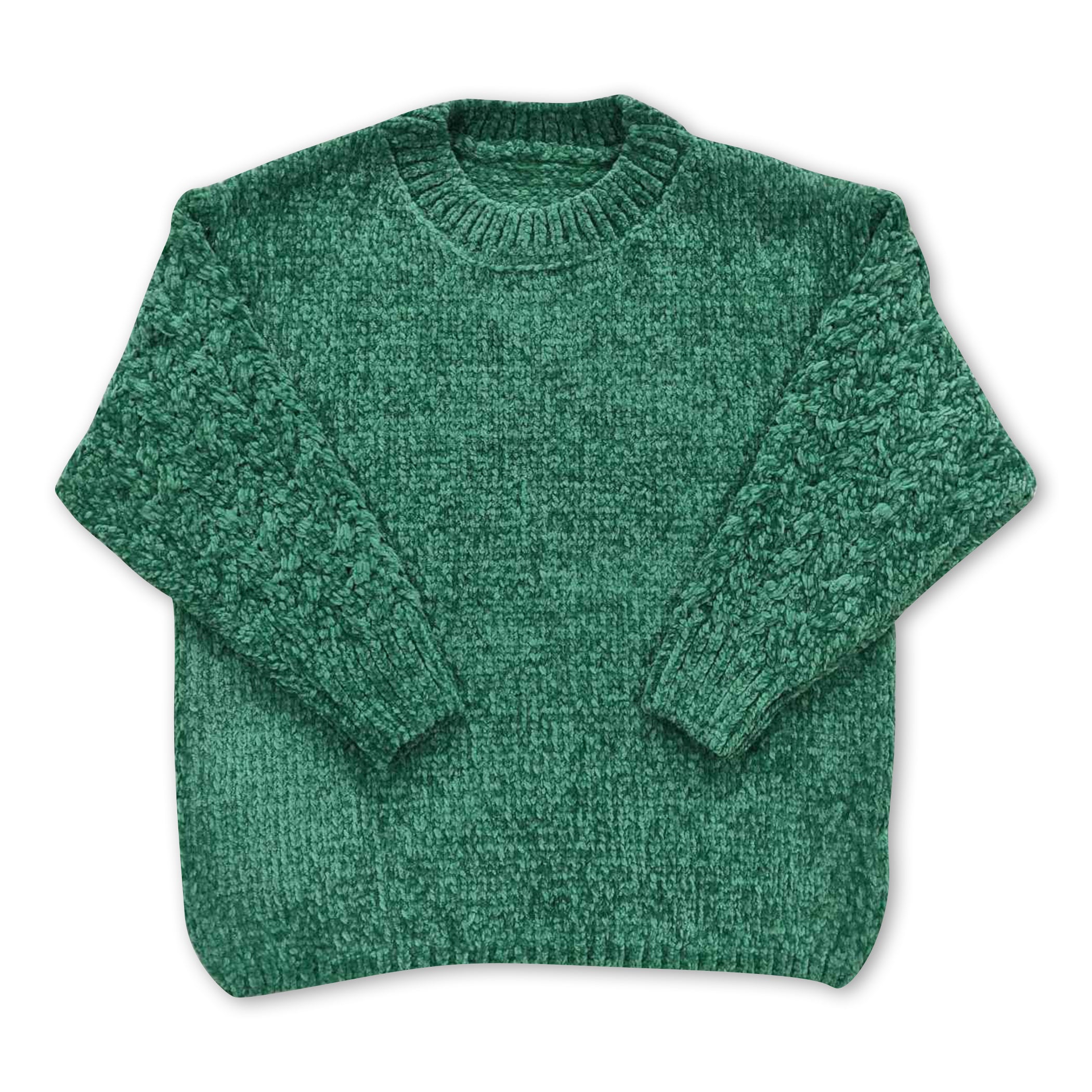 Green kids girls fall winter sweater – Western Kids Clothes