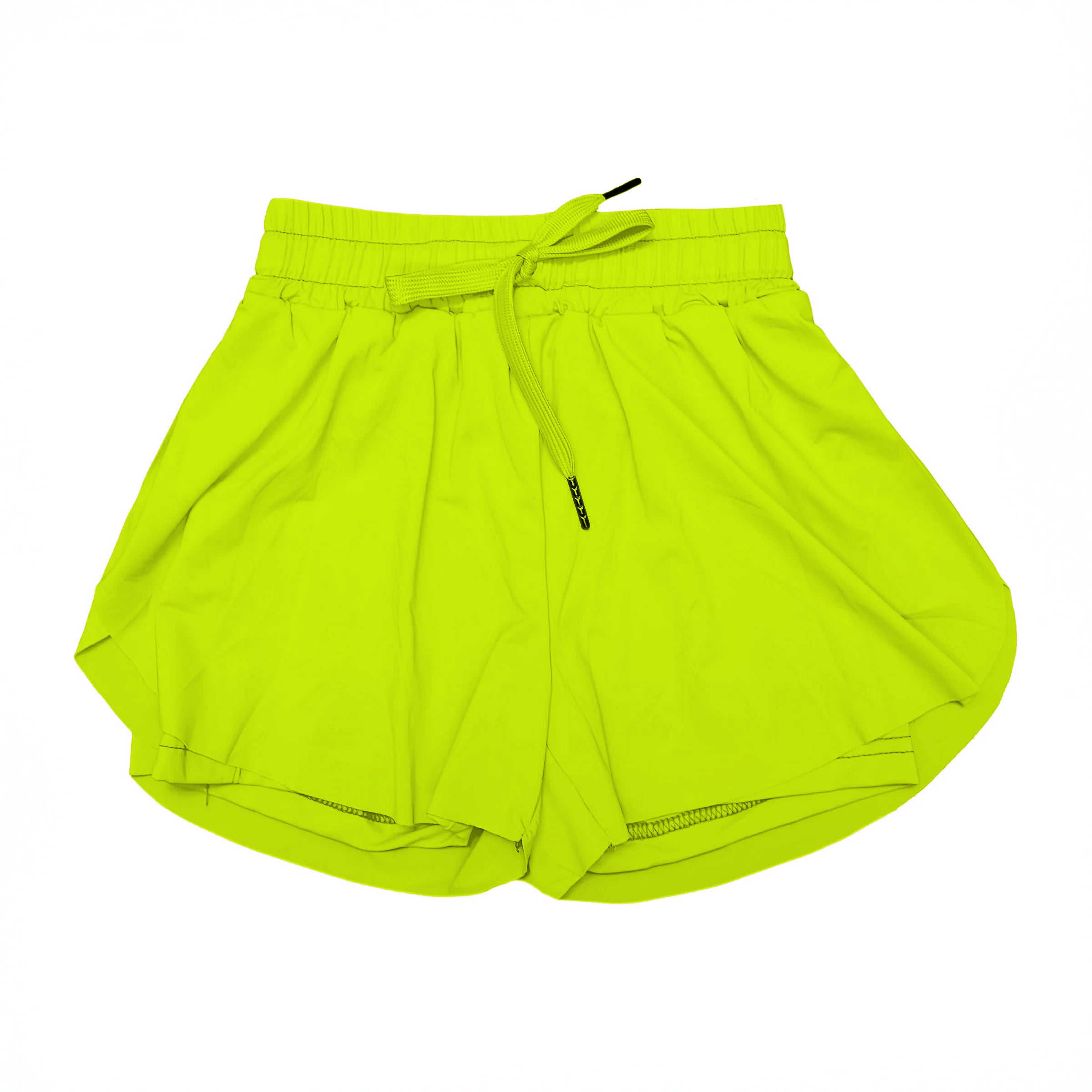 Yellow kids girls activewear summer yoga shorts – Western kids clothes