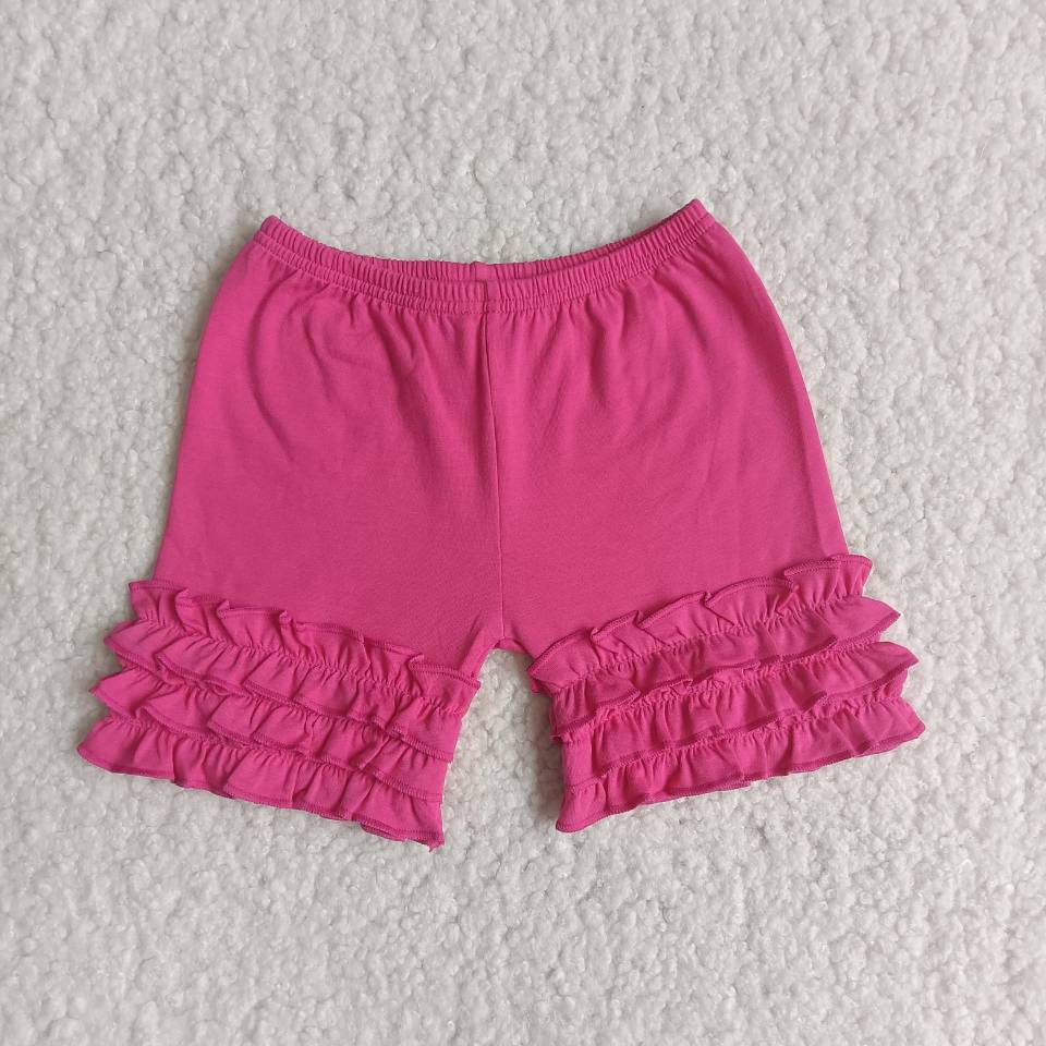 Hot red icing ruffle shorts – Western Kids Clothes