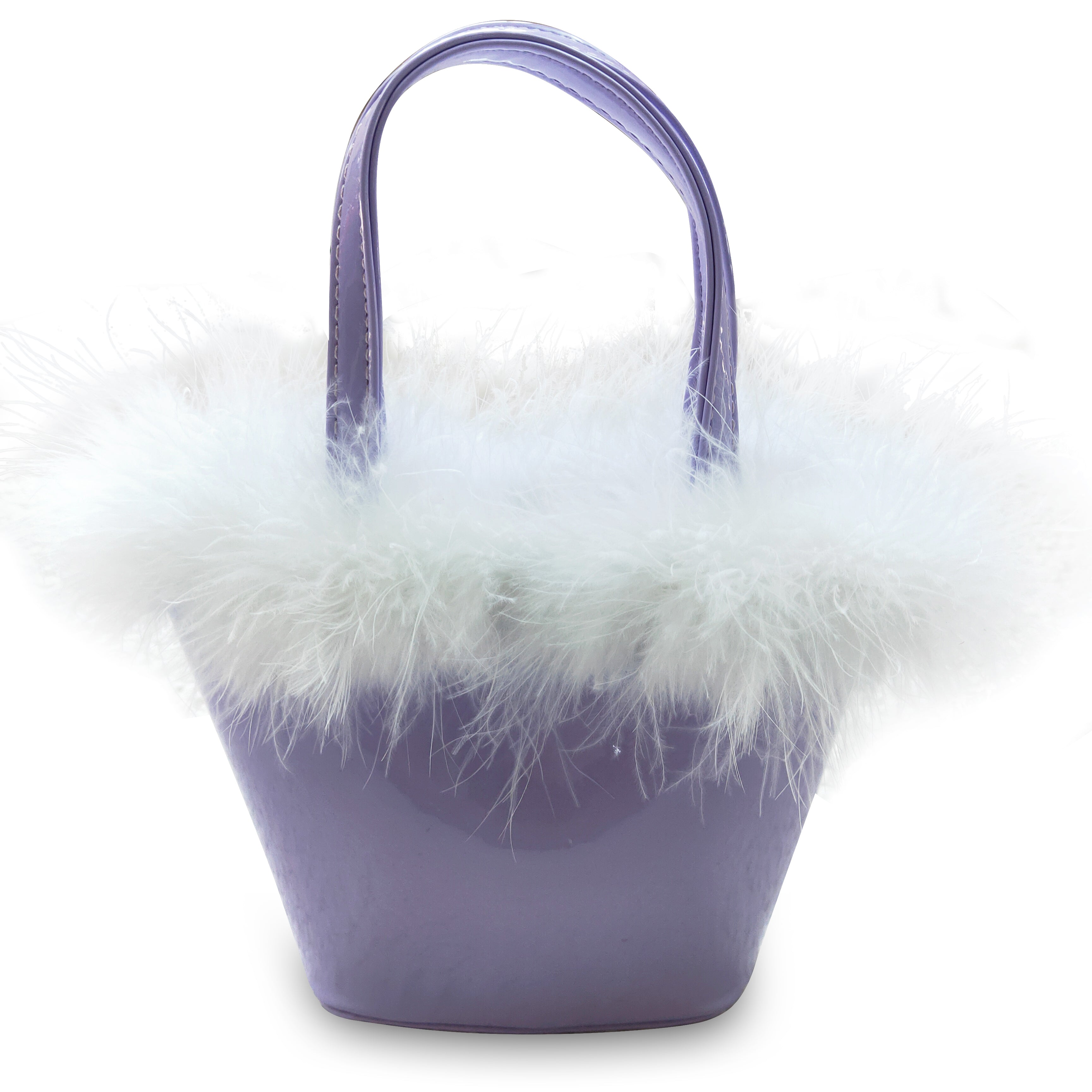 Lavender fur cute princess purse baby girls bag – Western Kids Clothes